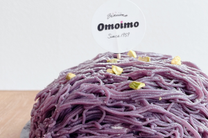 実演販売開始！モンブランマシンで仕上げる「生搾り紅芋モンブラン」が登場。 | Omoimo公式オンラインショップ